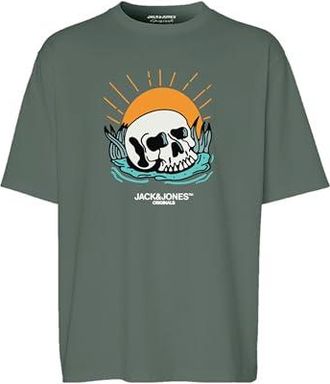 Jack & Jones Jortampa Tee SS Crew Neck 2 FST T-Shirt, Laurel Wreath, M Homme