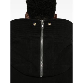 Rick Owens Cotton Single-Breasted Coat - Black