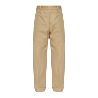 Dsquared2 Pantalon Large Pliss&eacute; - Homme - Pantalons - Beige - Taille: XL