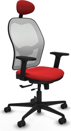 Piqueras y Crespo Jorquera Armlehnenstuhl, h&ouml;henverstellbare Lendenwirbelst&uuml;tze und festes Kopfteil, ausgestattet mit Syncro/Traslack und eingespritztem Schaum. Mit Rol