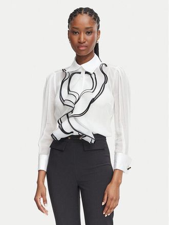 Elisabetta Franchi Hemd CA-210-67E2-V490 Wei&szlig; Regular Fit