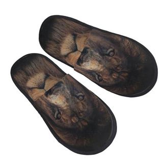 Generic Pantoufles De Maison Lion Et &Eacute;toile L&eacute;gers Pantoufles Chaud Chaussons Maison Pour Voyage H&ocirc;tel Chambre M