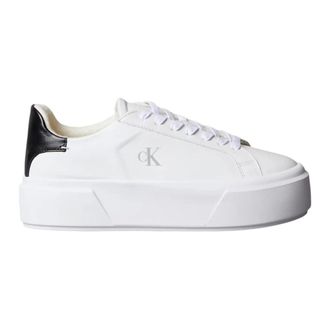 Calvin Klein Jeans Femme, Chaussures, Blanc, Taille: 39 EU sneaker Pelle