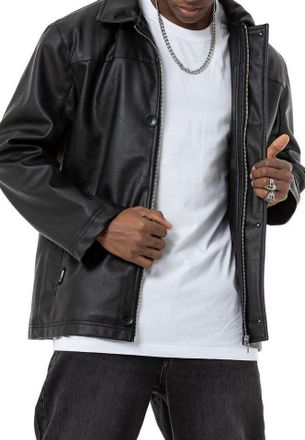 Red Bridge Lederimitatjacke im Oversized fit Kunstlederjacke klassisch und modern Authentische Lederoptik, Hochwertige Verarbeitung und Tragekomfort