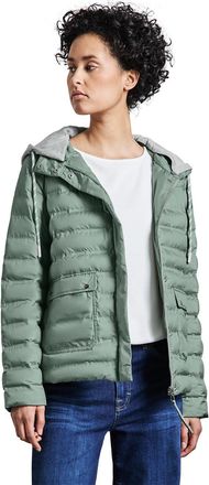 Street One Damen A202044 Jacke mit Abnehmbarer Kapuze, Mint Green, 46