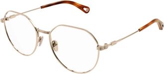 Chlo&eacute; unisex, Accessoires, Jaune, Taille: 50 MM Oval Metal Frame