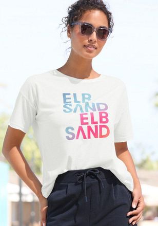 Elbsand T-Shirt mit Logodruck