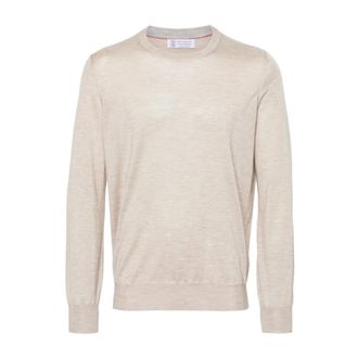 Brunello Cucinelli Herren, Strickwaren, Beige, XLGr&ouml;&szlig;e