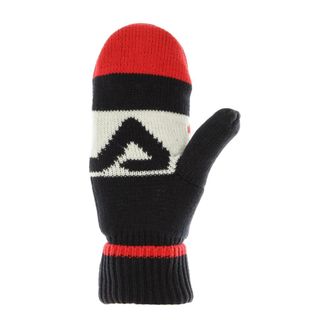 Fila Intarsia Gestrickte Herrenhandschuhe Schwarz/Rot/Wei&szlig; - - Accessories - Herren - Mehrfarbig - S/M
