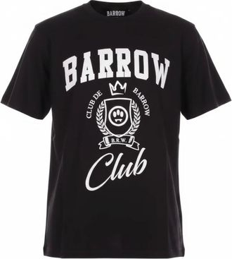Barrow Barrow, Homme, Tops, Noir, Taille: M Logo Print T-Shirt