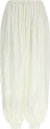 Rotate Rotate Birger Christensen, Femme, Pantalons, Blanc, Taille: 40 FR Pantalon Ballon Ray&eacute;