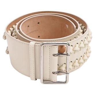 Alexander McQueen Pre-owned Geflochtener G&uuml;rtel - - Pre-owned - Damen - Beige - ONE SIZE