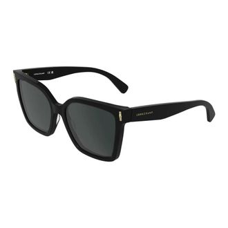 Longchamp Rectangle Lunettes de soleil - Femme - Accessoires - Noir - Taille: 55 MM