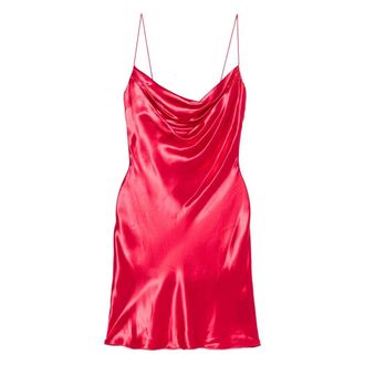 Balmain Cowl Neck Dress - - Dresses - Damen - Rosa - S