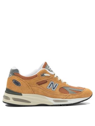 New Balance Low-Top Sneaker - Made In Uk 991V2 Sneakers - Gr. 10_5 - in Beige - f&uuml;r Damen