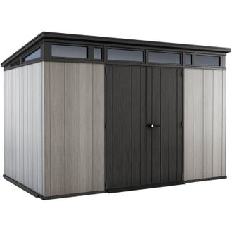 Dmora Dmora - Gartenhaus Passeri, Gartenh&uuml;tte, Gartenhaus, Werkzeugschuppen, 342x218 h226 cm, Grau