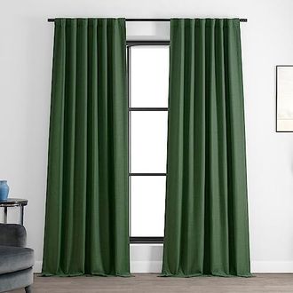 Half Price Drapes BOCH-PL1806-120 Bellino Raumverdunkelungsvorhang (1 Paneel), 50 x 120, Kiefernwaldgrün