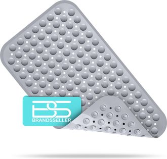 Brandsseller Badewannenmatte 70x38 cm Badewanneneinlage Duschmatte mit Noppen Grau