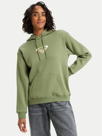Roxy Sweatshirt Vl Surf Stoked Hoodie Brushed ERJFT05028 Khakifarben Regular Fit