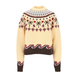 Alanui S&uuml;&szlig;er Winterpullover - - Knitwear - Damen - Gelb - M