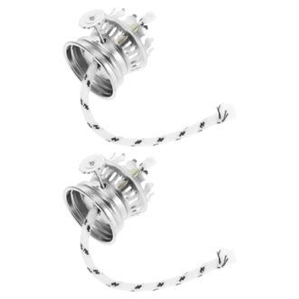 TOPBATHY 2 St&uuml;ck Petroleumlampenbrenner aus Metall mit Baumwoll Docht Ersatzlampenfassung f&uuml;r Vintage &Ouml;llampen und Petroleum Laternen Notbeleuchtung und Outdoo