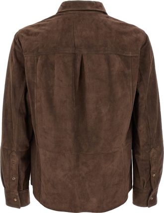 Brunello Cucinelli Suede Overshirt - Brown