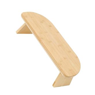 Supvox Bambushocker Meditationsbank Klappbar rutschfest Kleiner Yoga Kniehocker f&uuml;r Zuhause und Meditation