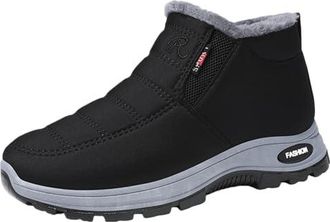 Generic Chaussures orthop&eacute;diques chaudes doubl&eacute;es en peau de mouton imperm&eacute;ables antid&eacute;rapantes l&eacute;g&egrave;res thermiques douces pour femme, Noir, 37.5 EU