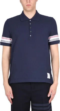 Thom Browne Cotton Polo - Blue