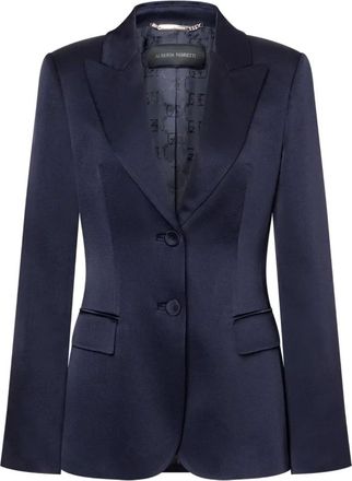 Alberta Ferretti Femme, Vestes, Bleu, Taille: 44 FR Giacca