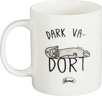 COOK CONCEPT Cook Concept Le Fabuleux Shaman 42-2X-006 Tasse Dark va dort, Porzellan, 12 x 10 cm, Wei&szlig; und Grau