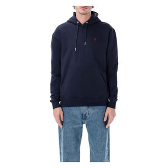 Ami Homme, Sweatshirts et sweats &agrave; capuche, Bleu, Taille: XS De Coeur Sweat &agrave; capuche