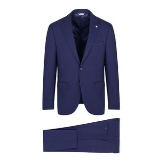 Manuel Ritz Homme, Costumes, Bleu, Taille: 3XL Abito in Fresco Lana