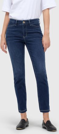 MAC Broeken 7/8-Jeans MAC Dream Chic, Damen, Gr. 32, L&auml;nge 29, blau (schwarz used), Denim/Jeans, Obermaterial: 88% Baumwolle, 9% Polyester, 3% Elasthan, sehr figu