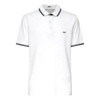 Fay Homme, Tops, Blanc, Taille: 3XL Polo