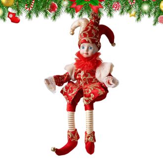 Generico Weihnachtspuppen - Heimdekoration f&uuml;r Kinder mit Cartoon-Design | Festliches Schreibtischspielzeug 45 cm mit wechselbarer Kleidung - f&uuml;r Innenbereich,