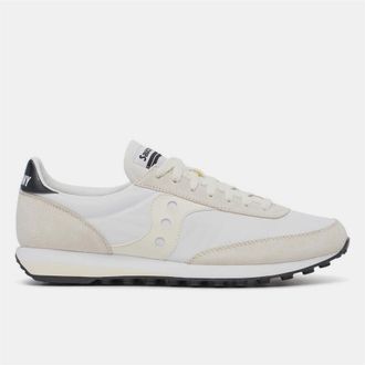 Saucony 80 Sneaker f&uuml;r Herren, Wildleder (Wei&szlig;/Cremefarbe)