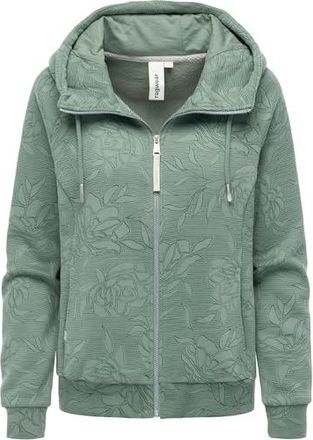 Ragwear Veste de surv&ecirc;tement pour femme avec imprim&eacute; int&eacute;gral et capuche Fllawia Print XS &agrave; 3XL, Dusty Green, XS