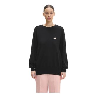 Fiorucci Round-Neck Strickwaren - - Knitwear - Damen - Schwarzk - XS