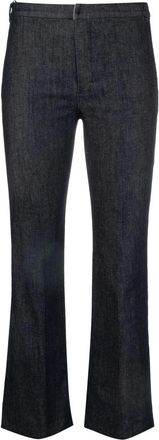 Max Mara jean &eacute;vas&eacute; &agrave; coupe courte - Bleu