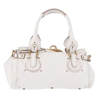 Chlo&eacute; Pre-owned Leder Handtasche - - Pre-owned - Damen - Wei&szlig; - ONE SIZE