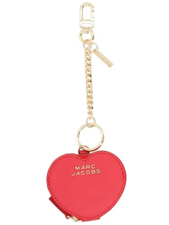 Marc Jacobs Heart-Shaped Leather Coin Purse - Red