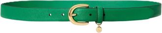 Ralph Lauren unisex, Accessoires, Vert, Taille: XS Dress Casual-Medium-Crosshatch Leathe Belt