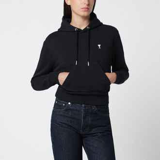 Ami Schwarzes Ami de Coeur Kapuzen-Sweatshirt