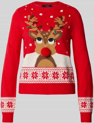 Vero Moda Pullover mit Rentiermotiv