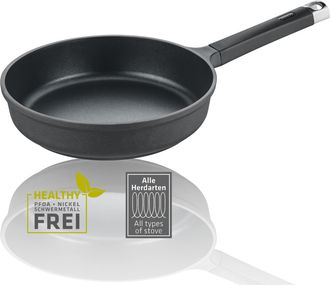 Berndes Edition 100 Schmorpfanne 28 cm - Pfanne aus Aluminium - induktionsgeeignet - Antihaftversieglung - allherdtauglich - Mit Seitengriffen - Backofengeeig