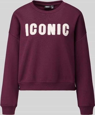 Only Loose Fit Sweatshirt aus Baumwoll-Mix Modell SWEAT