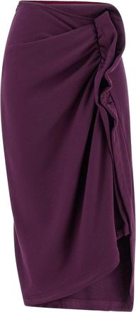 Dries Van Noten Jupe Midi - Violet
