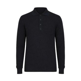 Paolo Pecora Langarm-Polo - - Knitwear - Herren - Schwarzk - S