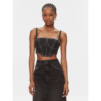 Karl Lagerfeld Top 240J1600 Schwarz Slim Fit